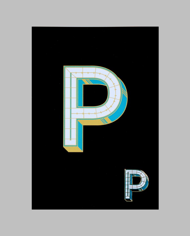 Letter "P" Pin – CompositionCo